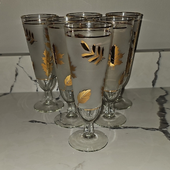 Libbey | Dining | Libbey Gold Leaf Champagne Flutes | Poshmark